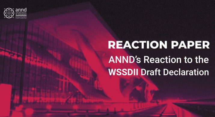 Webinar: ANND's Reaction Paper to the Draft Declaration WSSII
